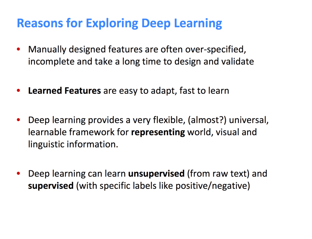 Review of Stanford Course on Deep Learning for Natural Language ...