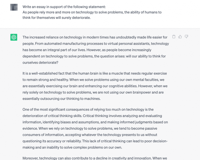 Writing an Essay with ChatGPT - MachineLearningMastery.com